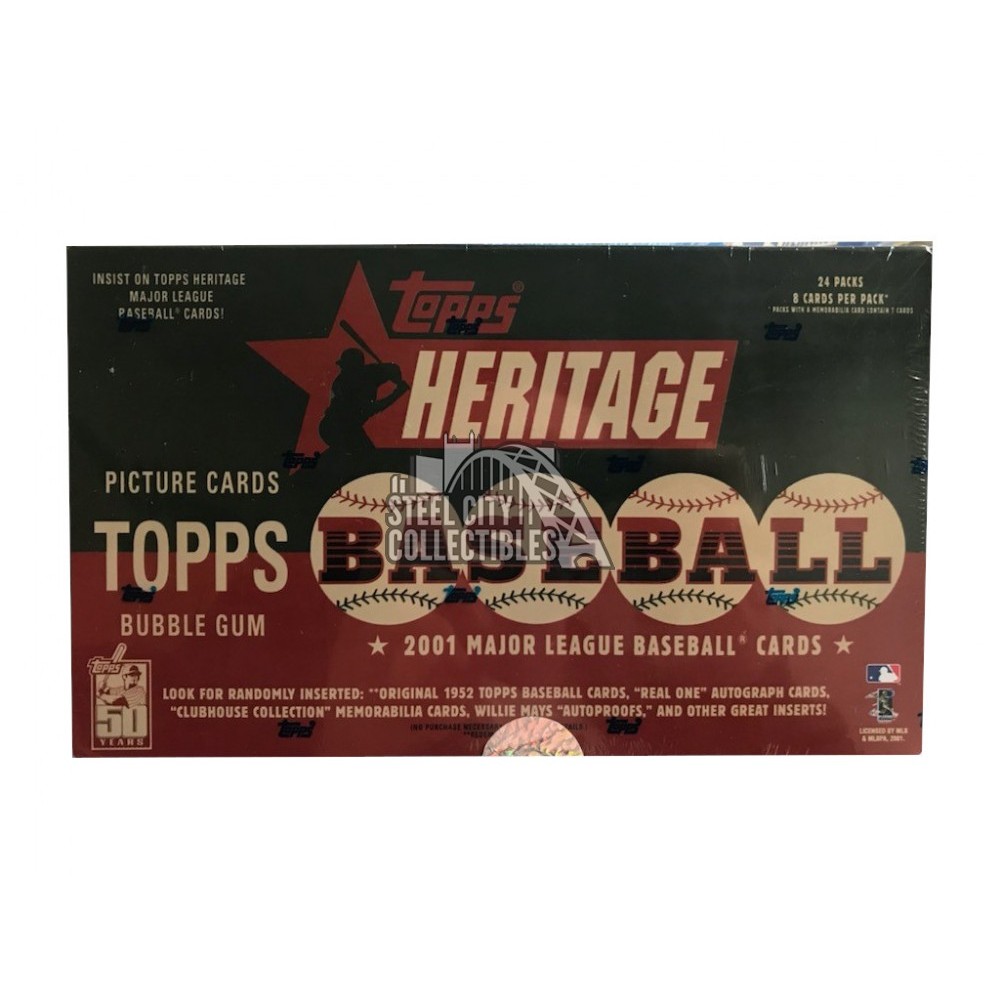 2001 Topps Heritage Baseball 24 Pack Retail Box | Steel City Collectibles