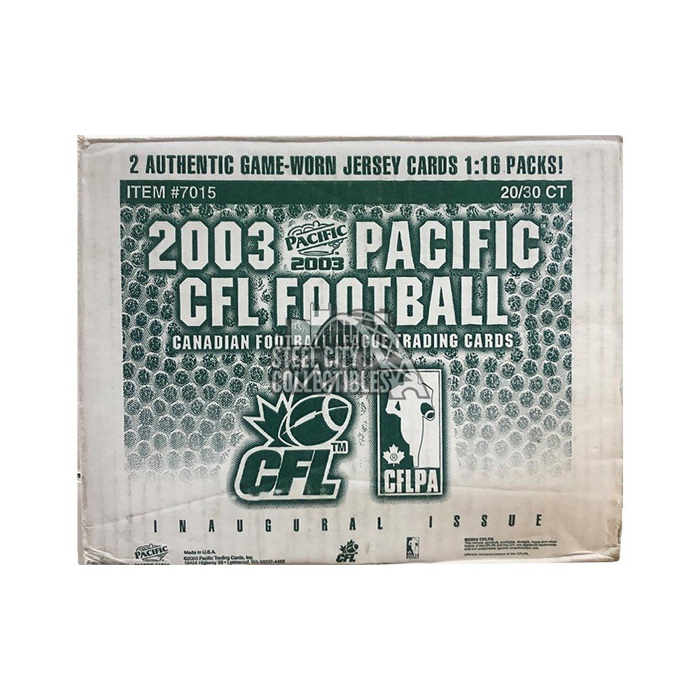 2003 Pacific CFL Football Hobby 20-Box Case | Steel City Collectibles