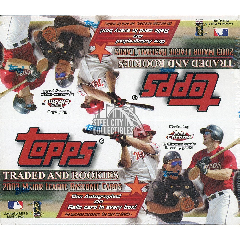 2003 Topps Traded & Rookies Baseball 24-pack Retail Box (Square ...