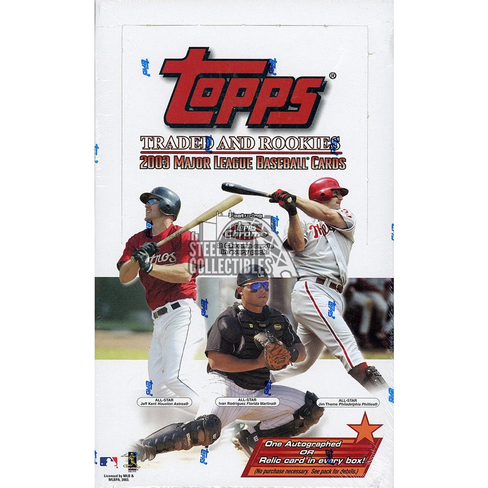 2003 Topps Traded & Rookies Baseball Hobby Box | Steel City Collectibles