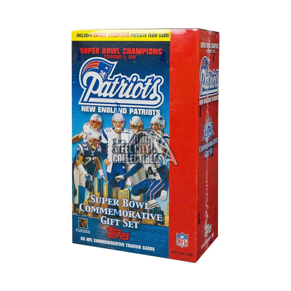 2005 Topps Super Bowl 39 New England Patriots Box Set | Steel City ...