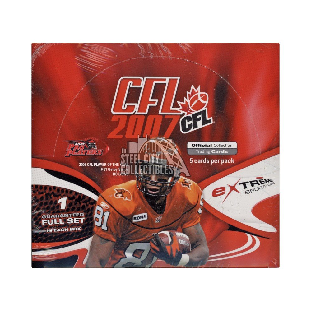 2007 Extreme Sports Cards CFL Football 30 Box Case | Steel City ...