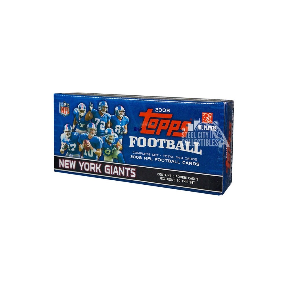 2008 Topps Football Factory Set New York Giants Edition | Steel City ...