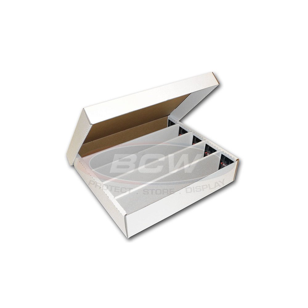 5000ct (5 Row) Half Lid Cardboard Storage Boxes Bundle of 25 | Steel ...