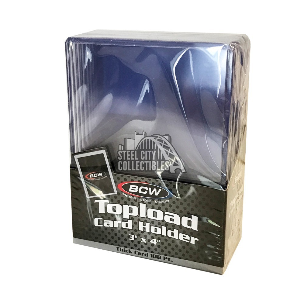 3x4 BCW 108pt Toploaders Pack of 10 | Steel City Collectibles