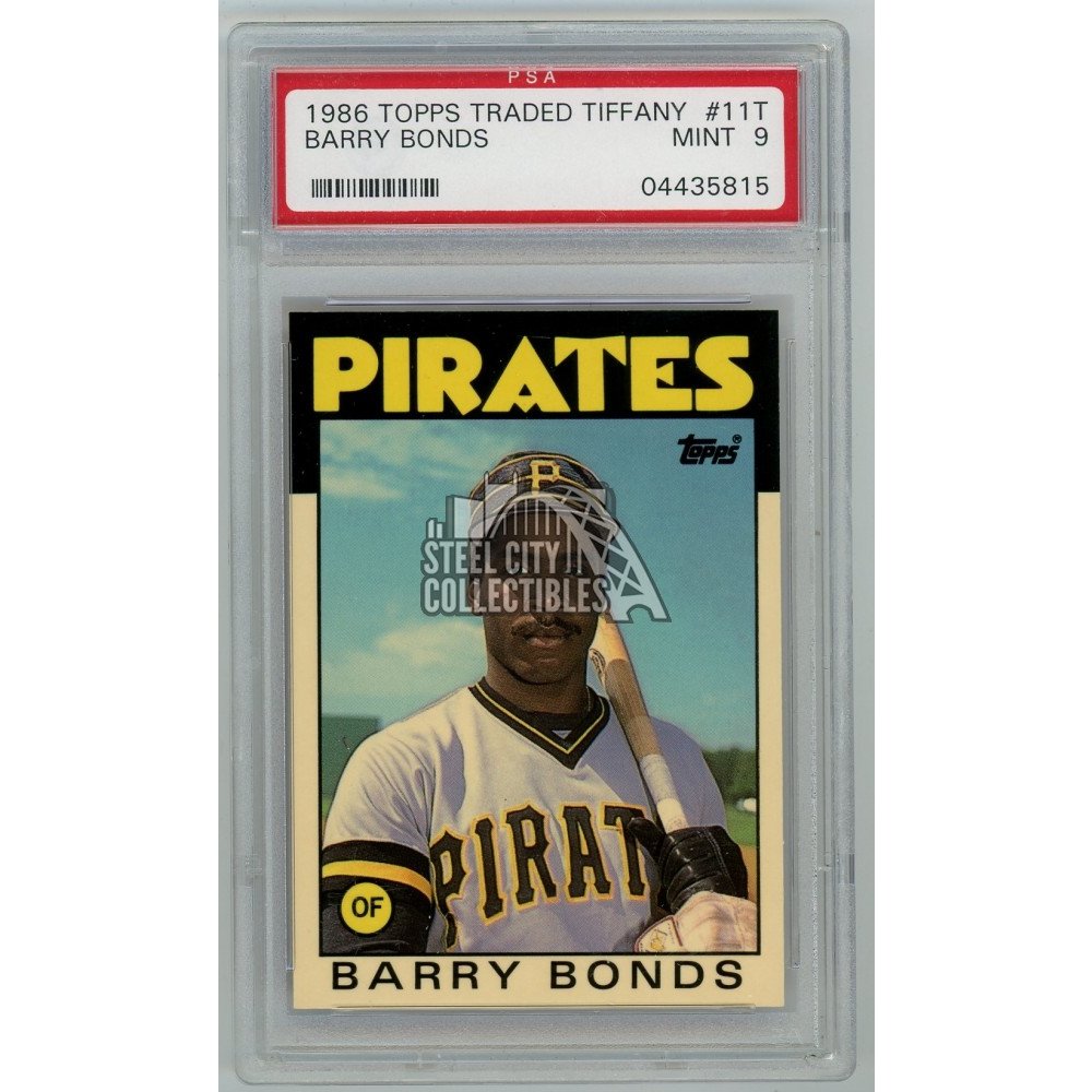 Barry Bonds 1986 Topps Traded Tiffany Baseball Rookie Card #11T PSA ...