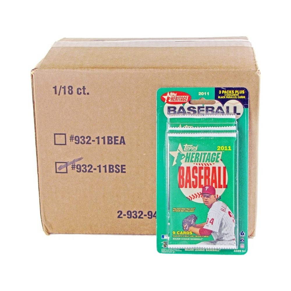 2011 Topps Heritage Baseball Blister 6-Box Case | Steel City Collectibles