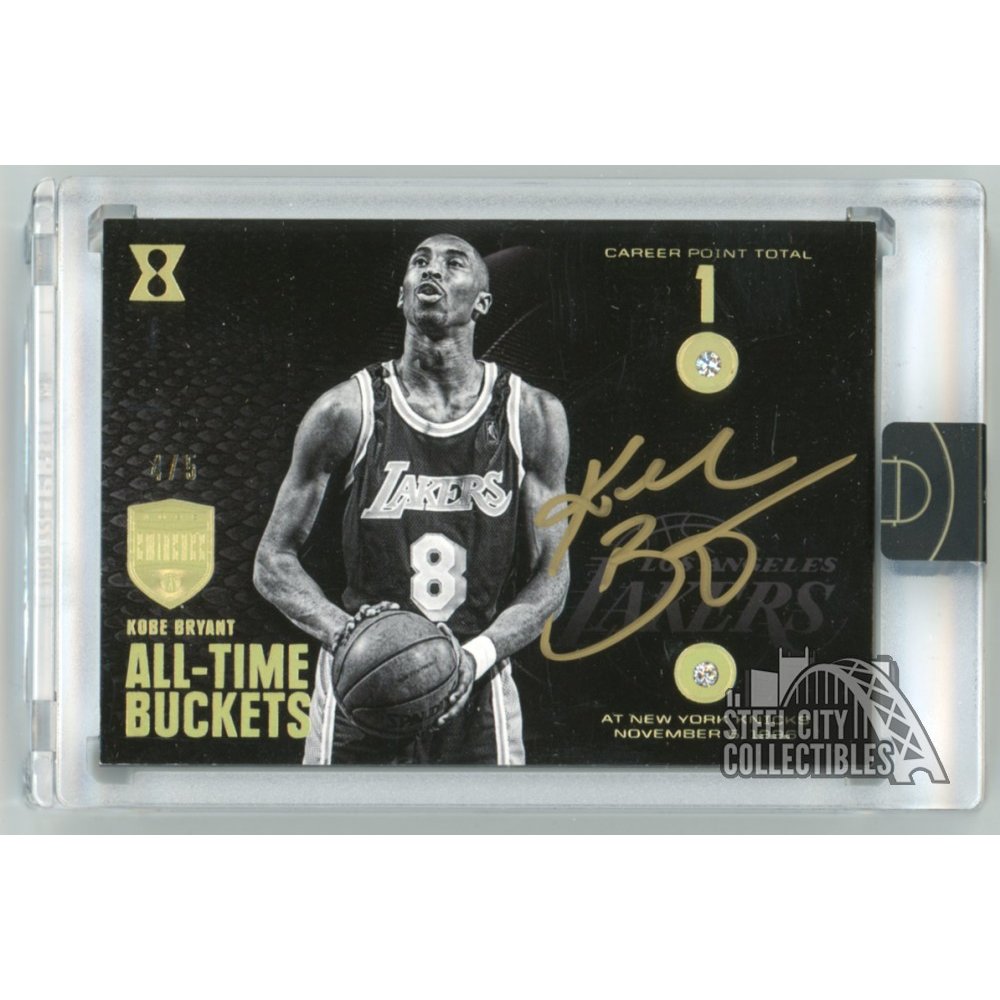 Kobe Bryant 2017-18 Panini Kobe Eminence All-Time Buckets 1 Double ...