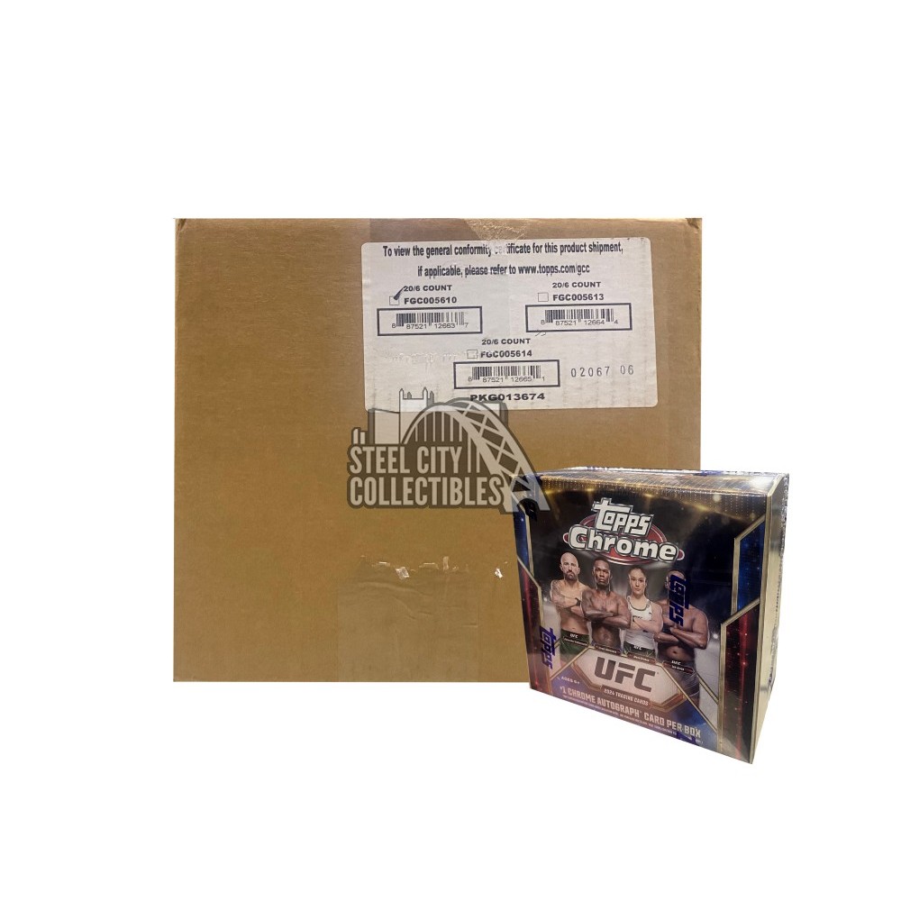 2024 Topps Chrome UFC Mega 20-Box Case | Steel City Collectibles