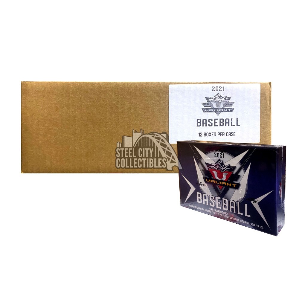 2021 Leaf Valiant Baseball 12-Box Case | Steel City Collectibles