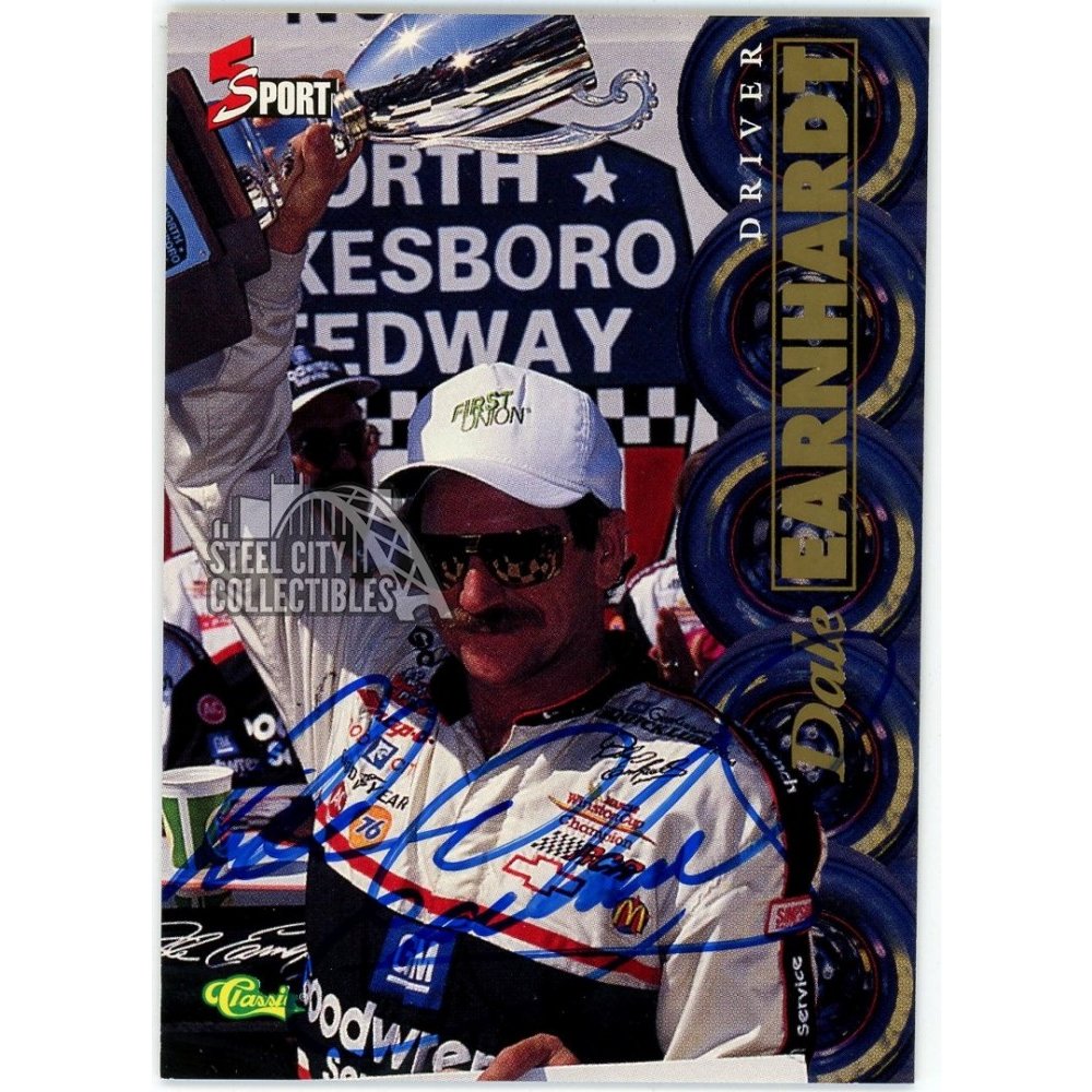Dale Earnhardt 1995 Classic 5 Sport Limited-Edition Autographed Card ...