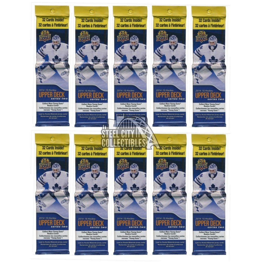 2014-15 Upper Deck Series 2 Hockey Rack Pack 10-Pack Lot | Steel City ...