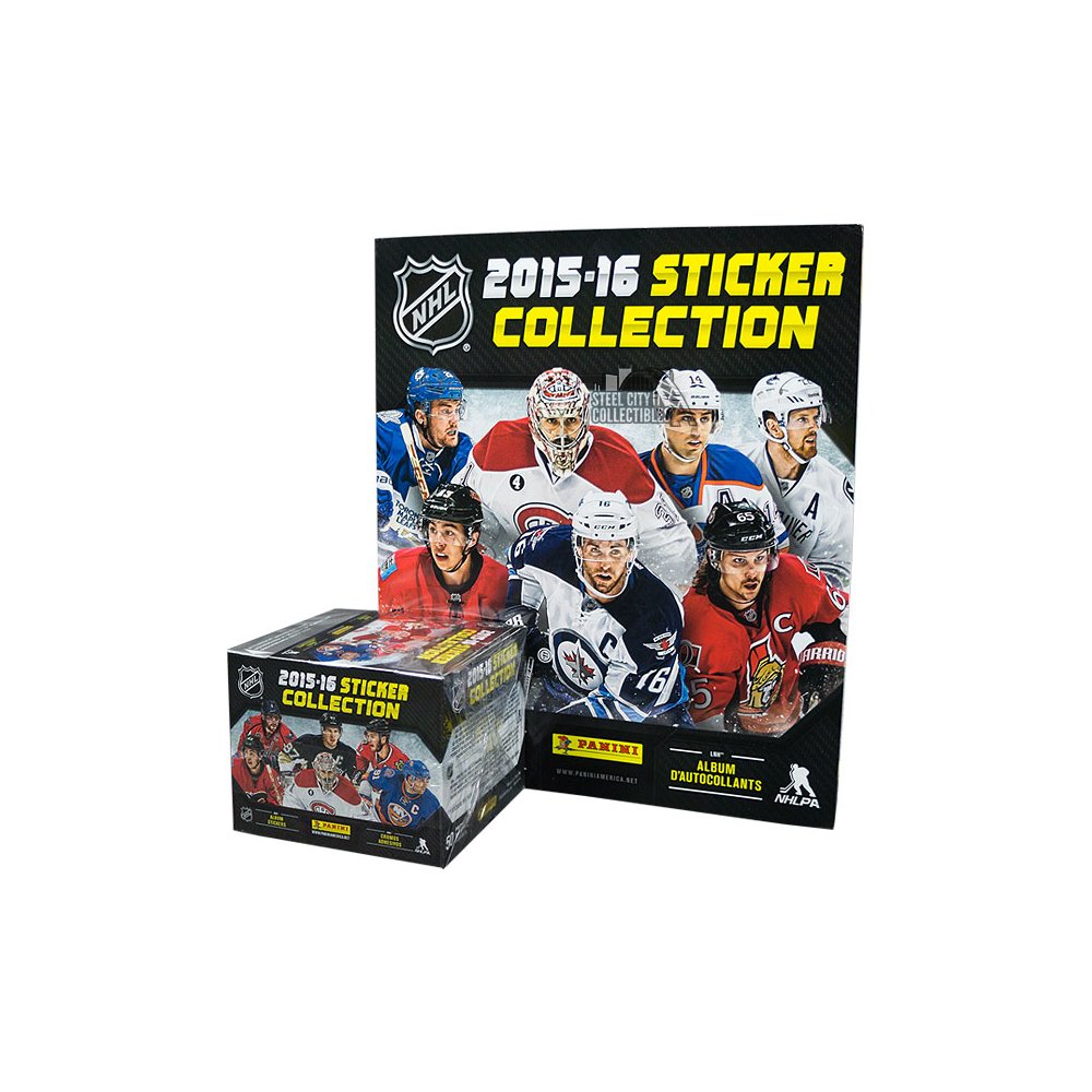 2015-16 Panini NHL Hockey 50ct Sticker Box with Album | Steel City ...