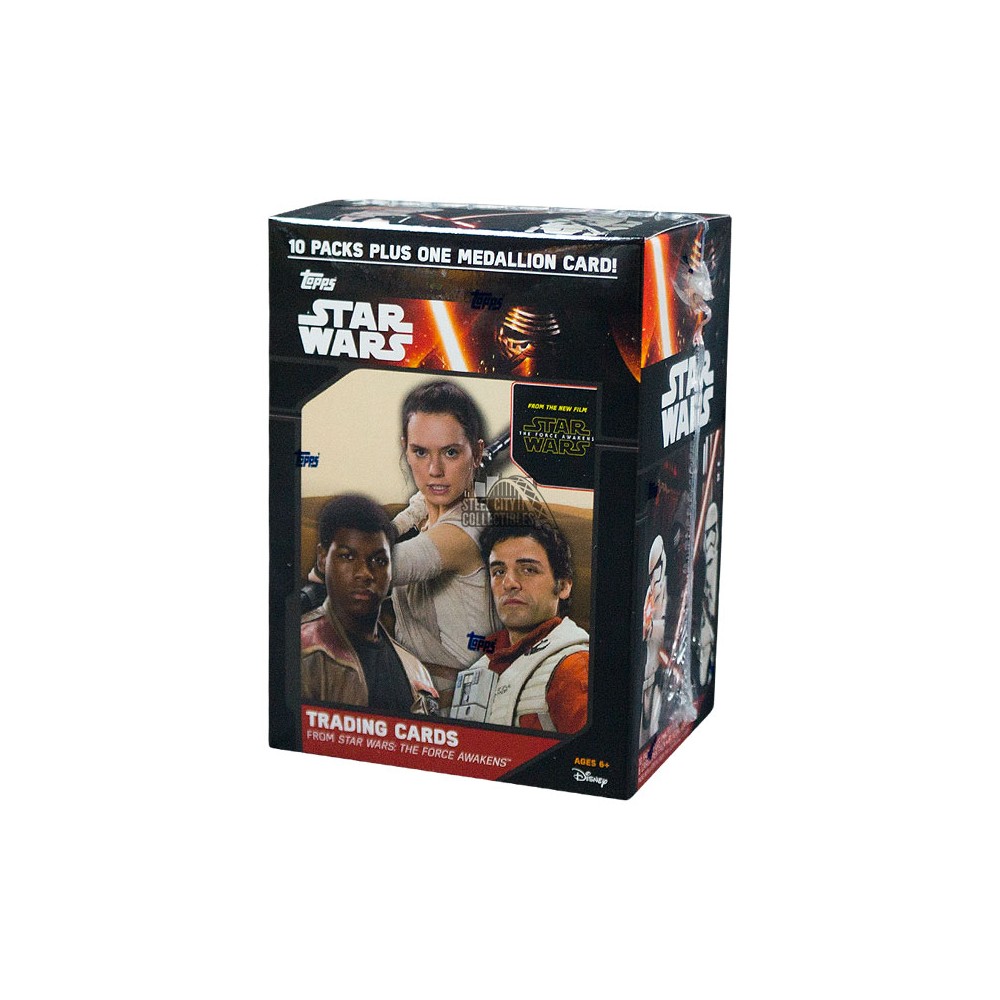 2015 Topps Star Wars The Force Awakens Series 1 10-pack Blaster Box ...