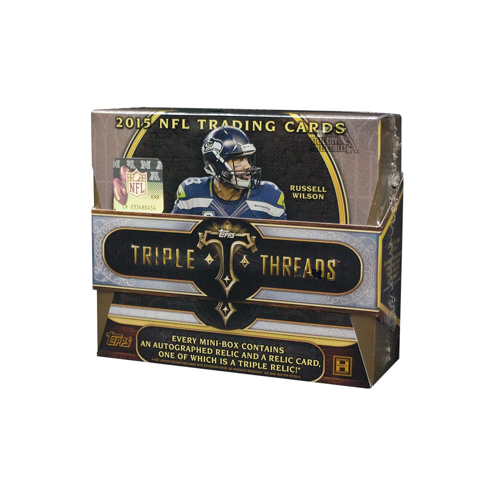 2015 Topps Triple Threads Football Hobby Box | Steel City Collectibles