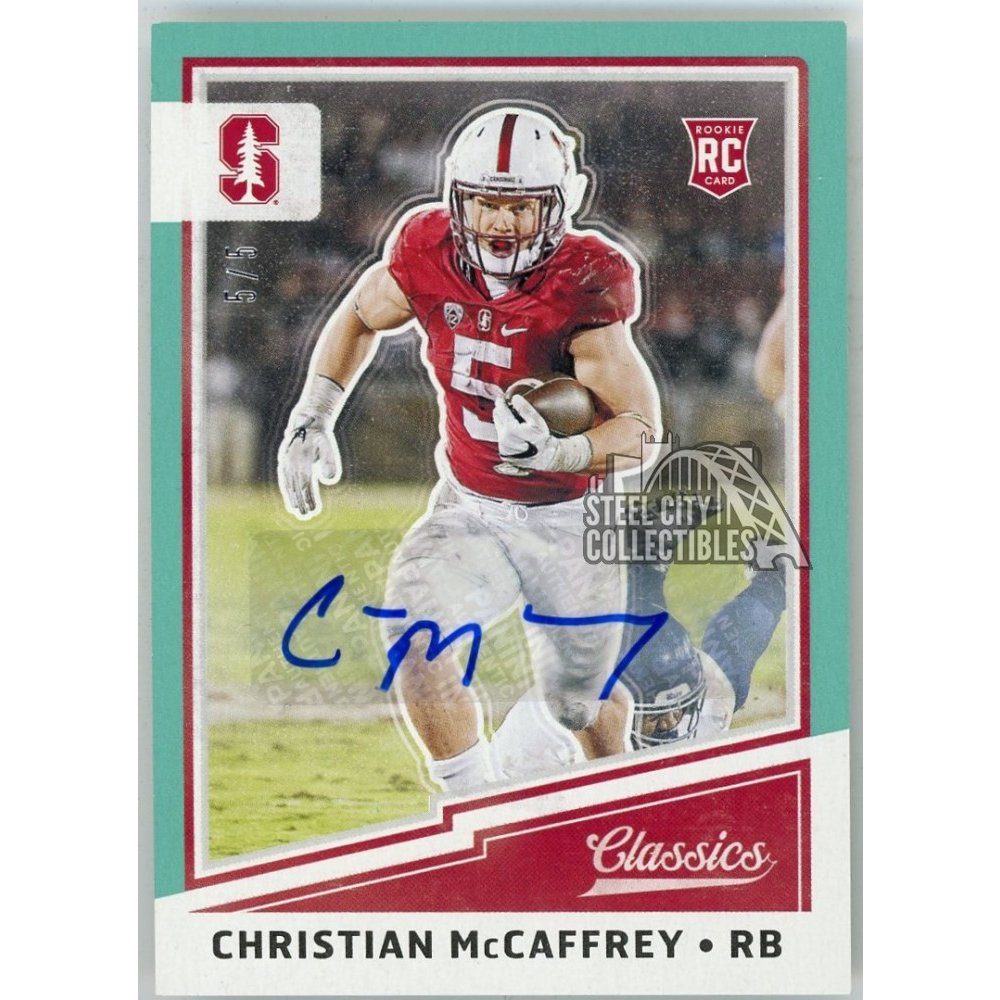 Christian McCaffrey 2017 Panini Classics Significant Signatures Blue ...
