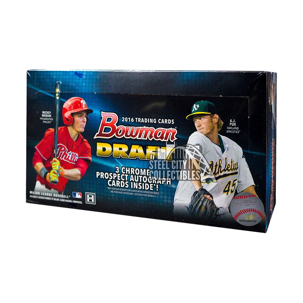 2016 Bowman Draft Picks & Prospects Baseball Jumbo Hobby Box | Steel ...