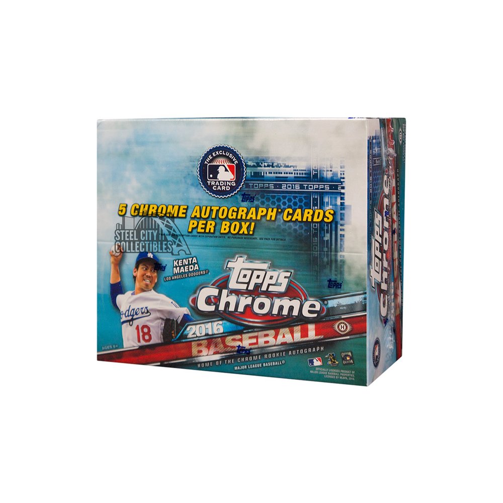2016 Topps Chrome Baseball Hobby Jumbo HTA Box | Steel City Collectibles