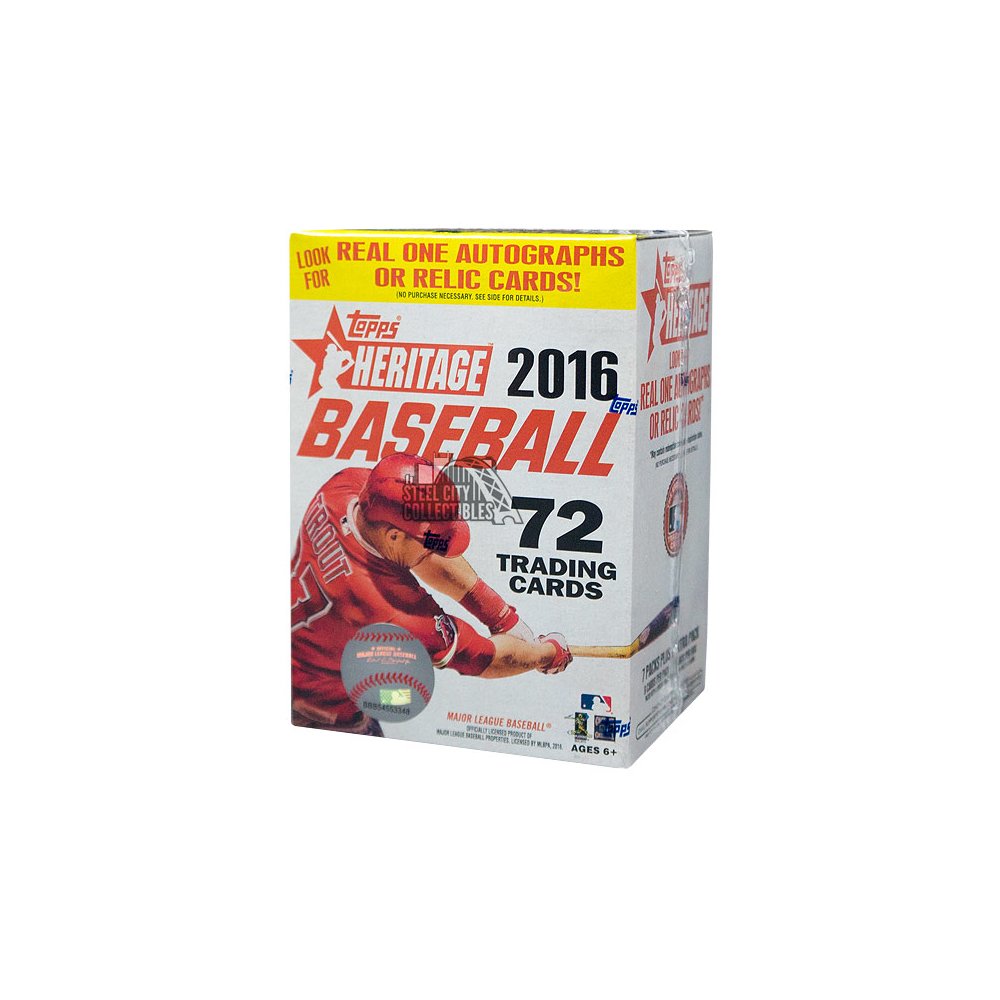 2016 Topps Heritage Baseball 8ct Blaster Box | Steel City Collectibles