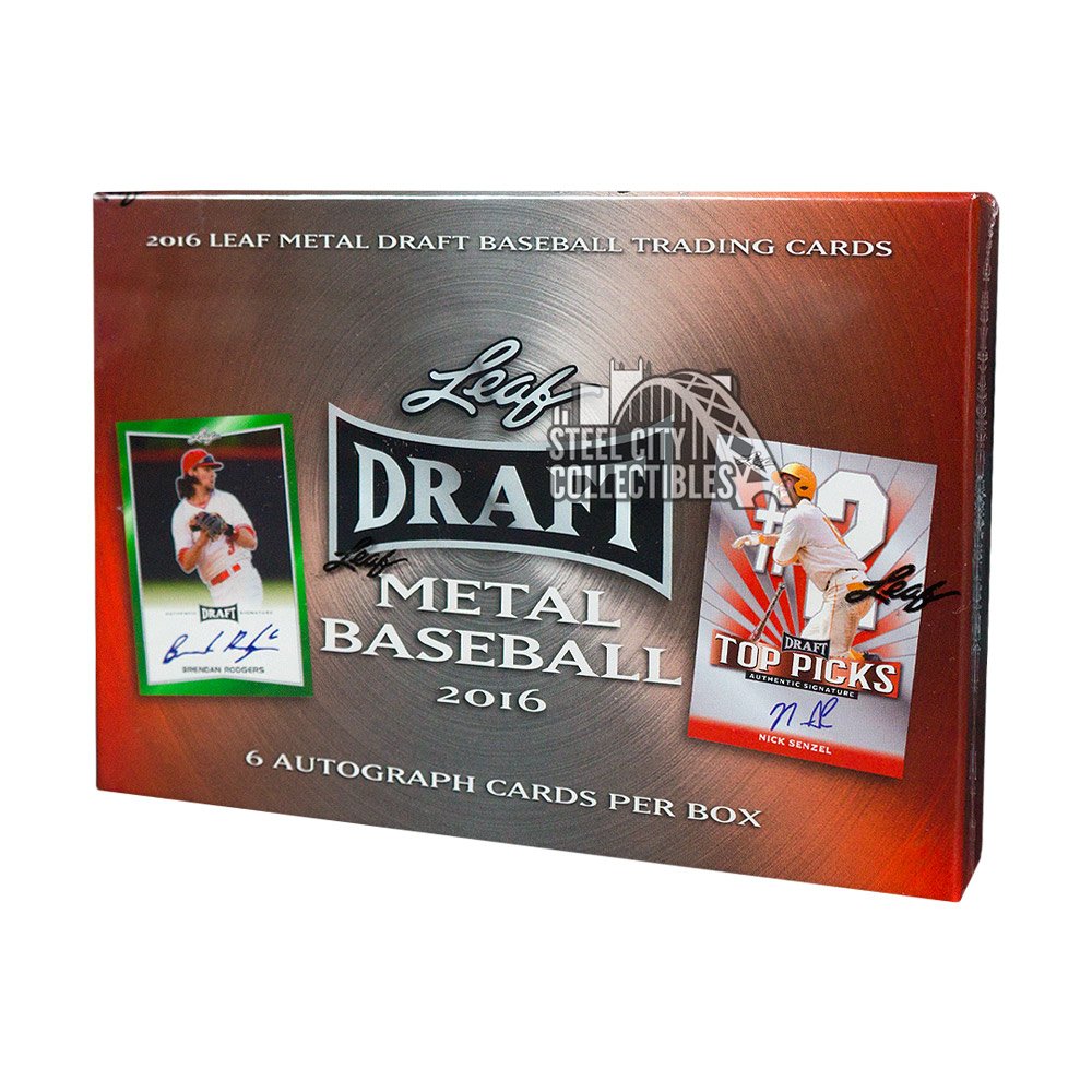 2016 Leaf Metal Draft Baseball Hobby Box | Steel City Collectibles