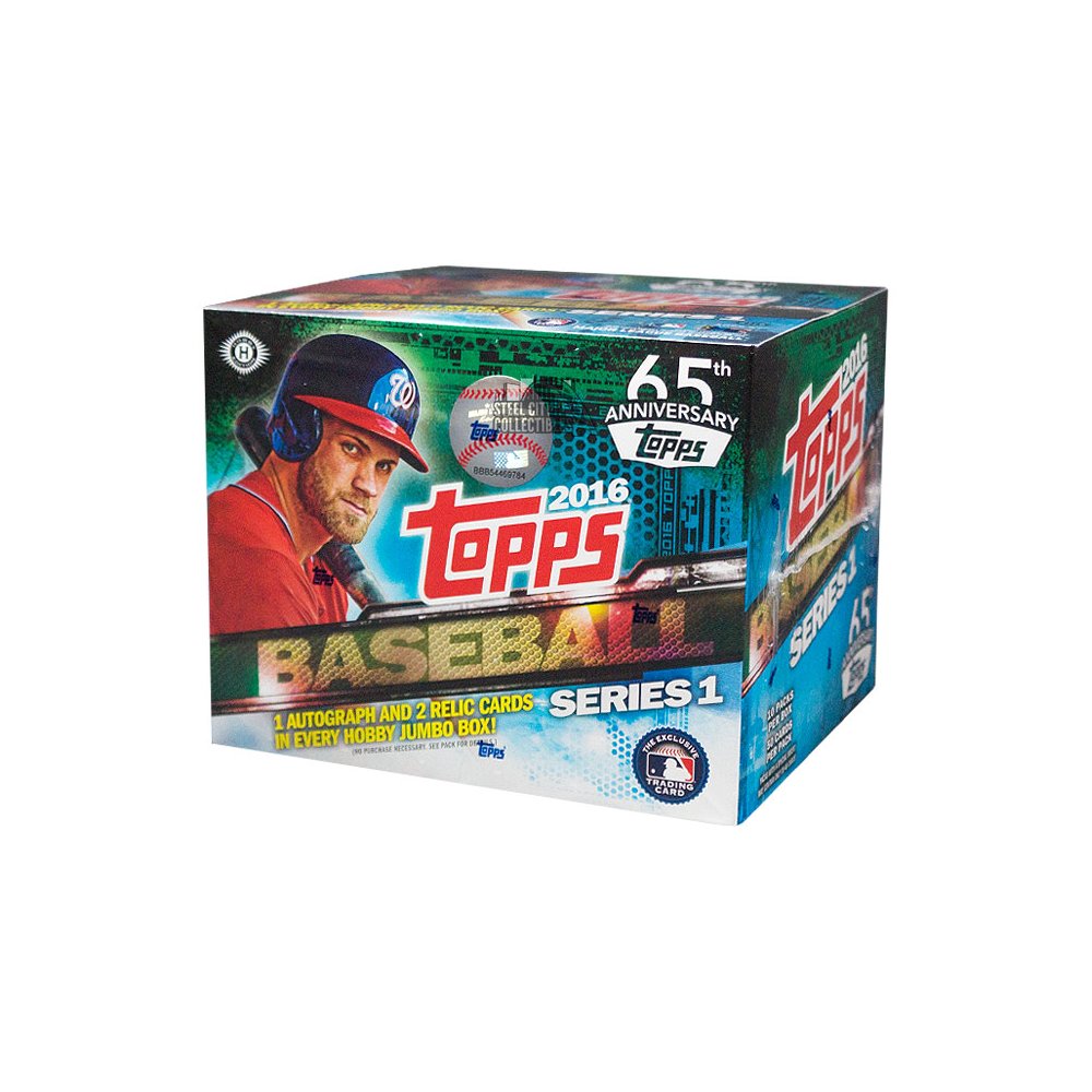 2016 Topps Series 1 Baseball HTA Jumbo Box | Steel City Collectibles