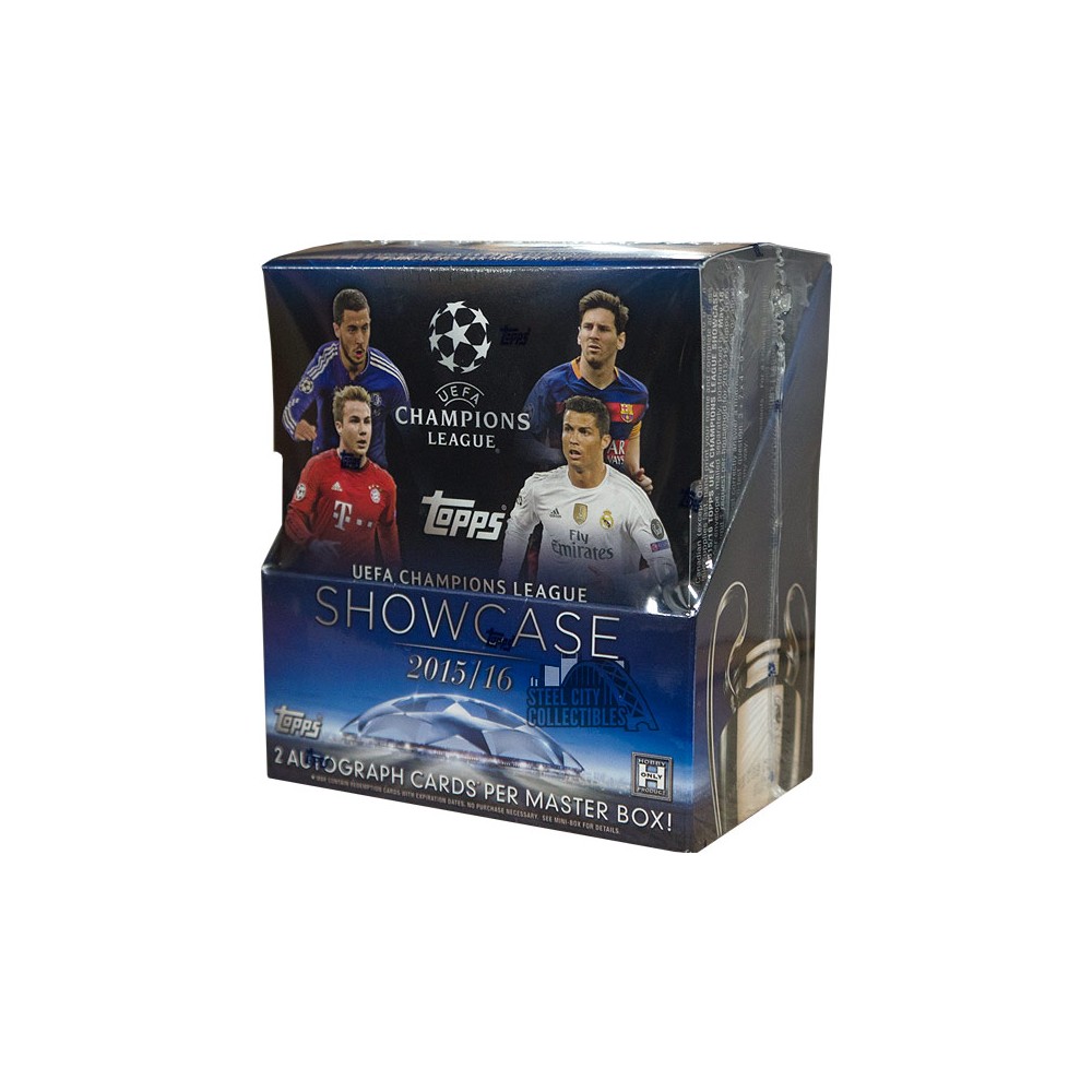 2015-16 Topps UEFA Champions League Showcase Hobby Soccer Box | Steel ...