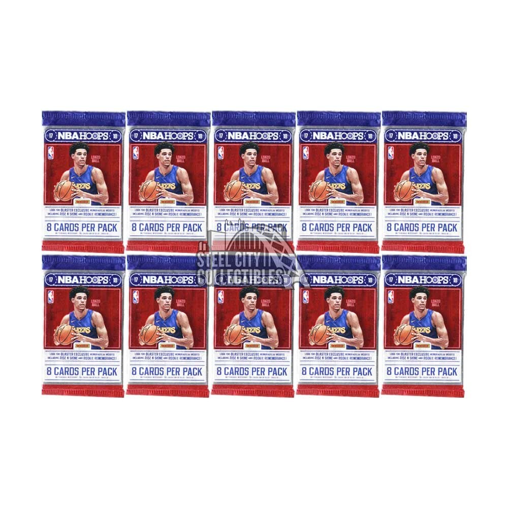 2017-18 Panini Hoops Basketball Blaster 10-Pack Lot | Steel City ...