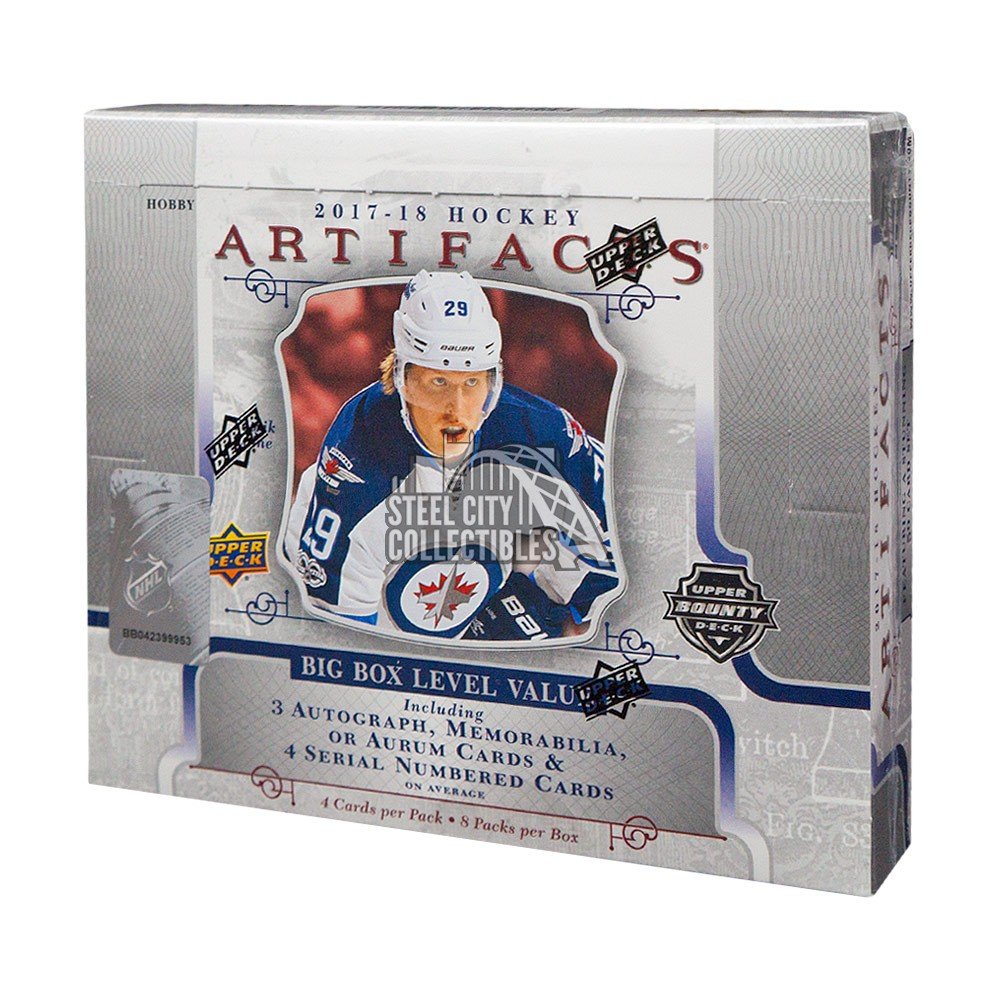 2017 18 Upper Deck Artifacts Hockey Hobby Box Steel City Collectibles