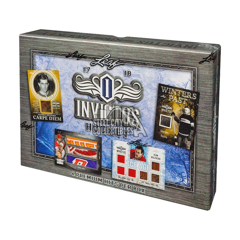 2017-18 Leaf Invictus Hockey Hobby Box | Steel City Collectibles
