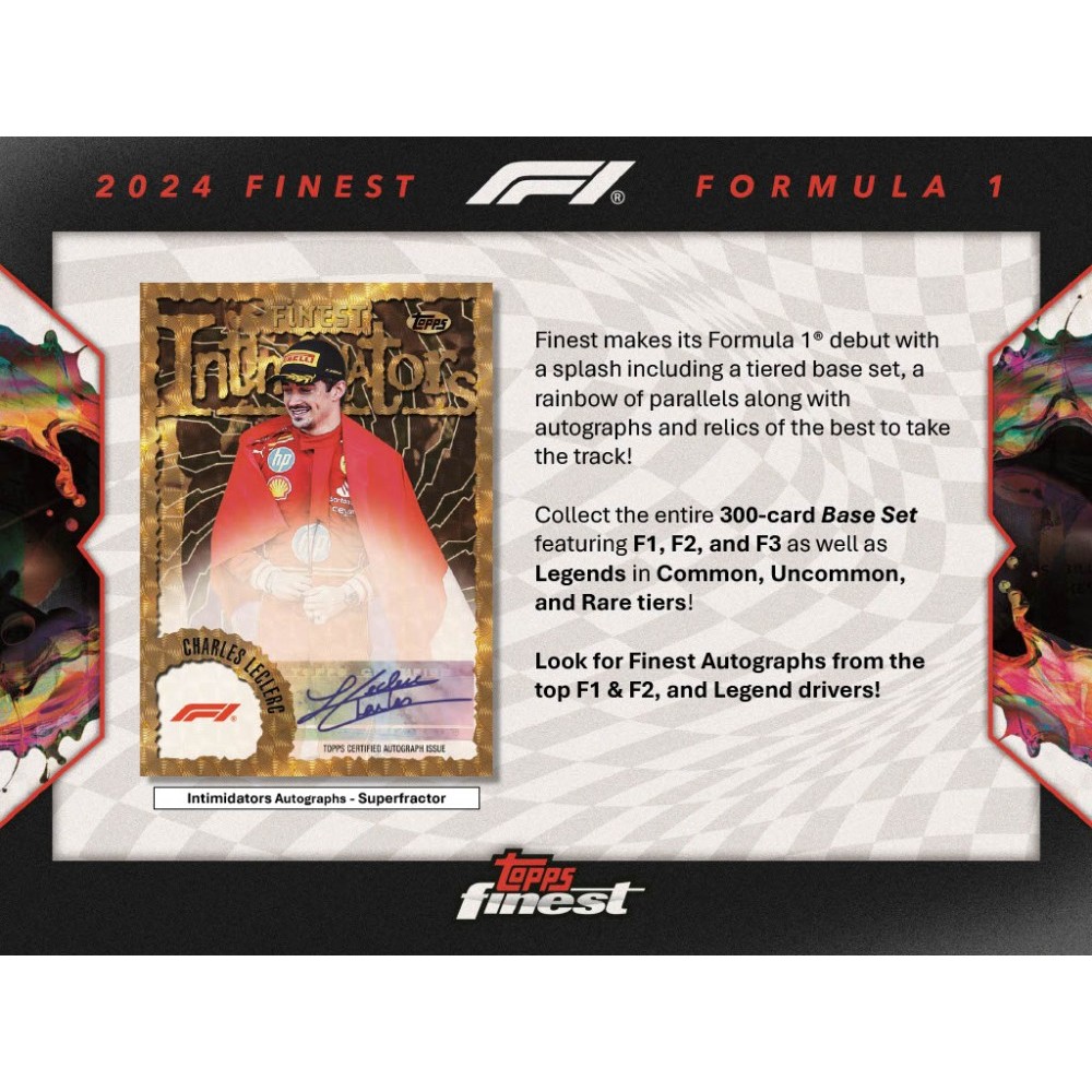 2024 Topps Finest Formula 1 F1 Racing Hobby 8-Box Case 2024 Topps Finest Formula 1 F1 Racing Hobby 8-Box Case