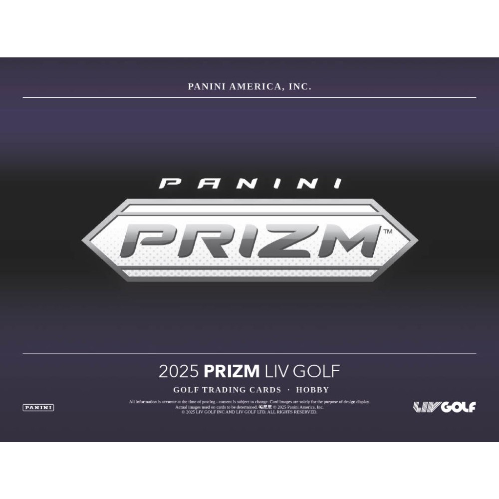 2025 Panini Prizm LIV Golf Hobby Box | Steel City Collectibles