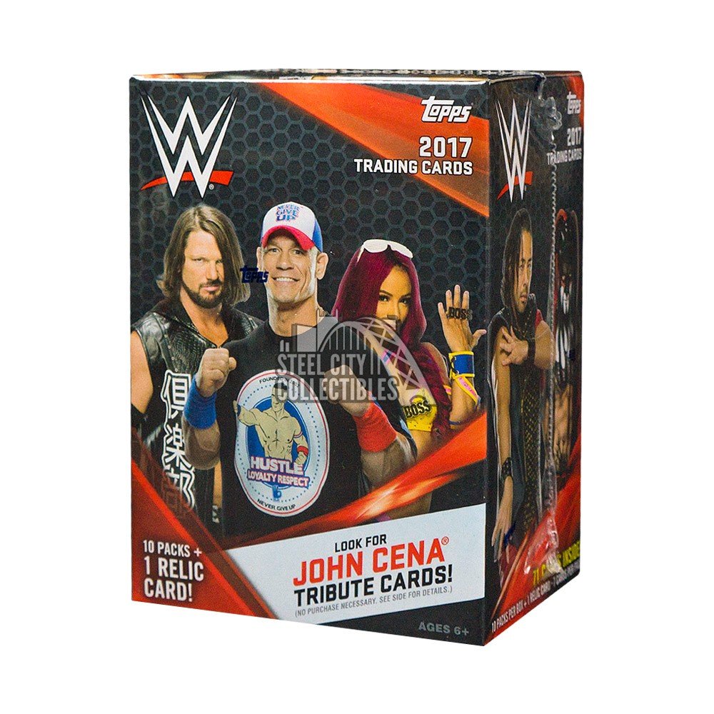 2017 Topps WWE Wrestling 10ct Blaster Box | Steel City Collectibles
