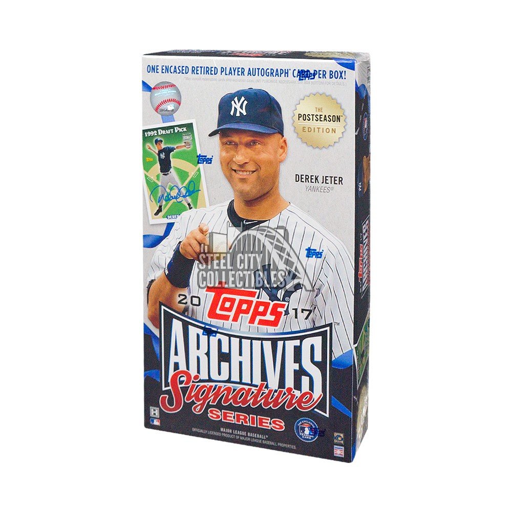 2017 Topps Archives Signature Series Postseason Baseball Hobby Box ...