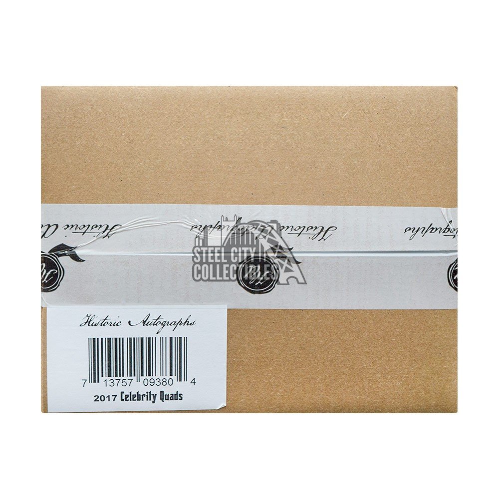 2017 Historic Autographs Celebrity Quads Hobby 8-Box Case | Steel City ...