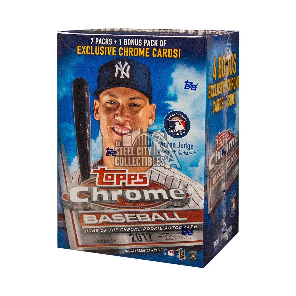 2017 Topps Chrome Baseball 8ct Blaster Box | Steel City Collectibles