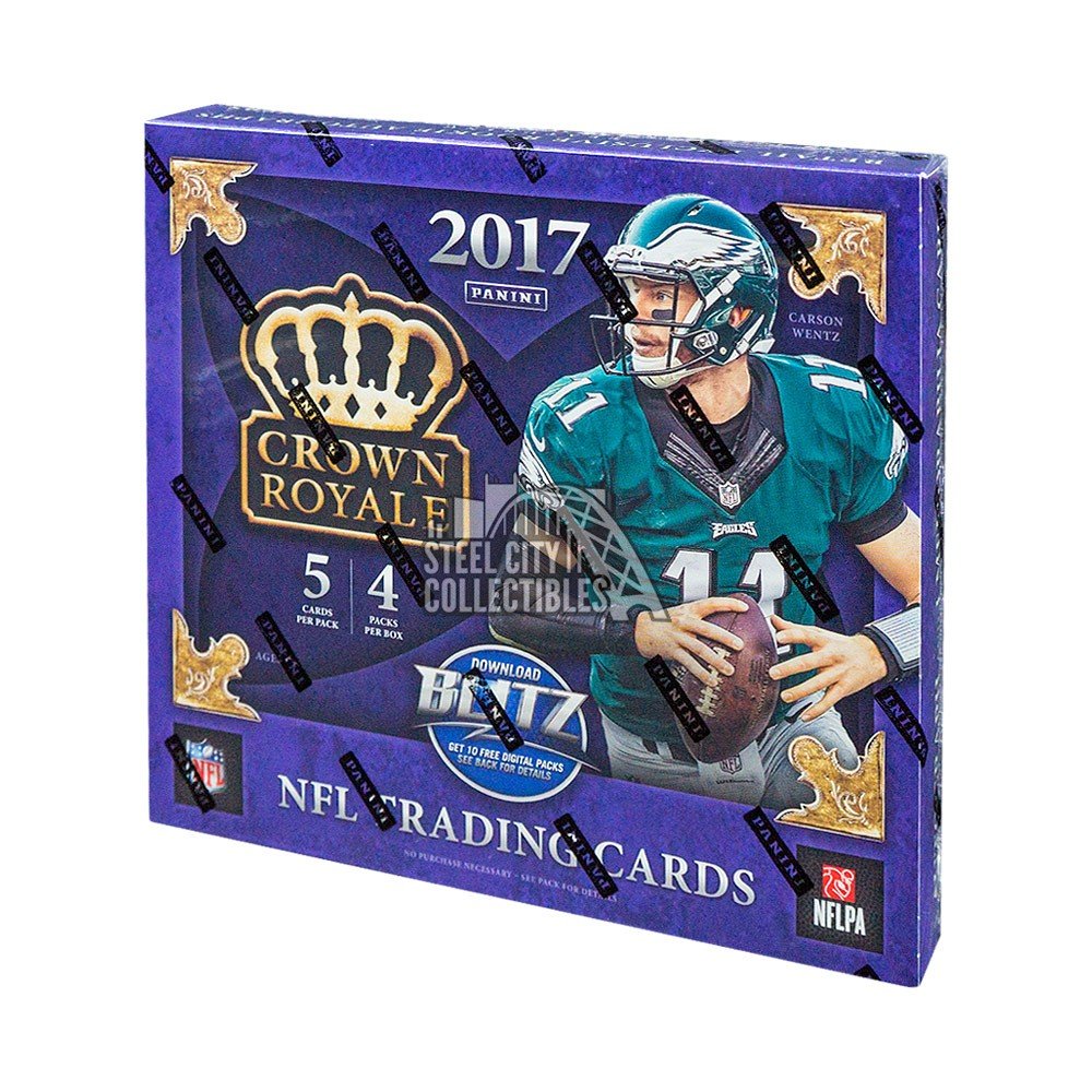 2017 Panini Crown Royale Football 4ct Retail Box | Steel City Collectibles