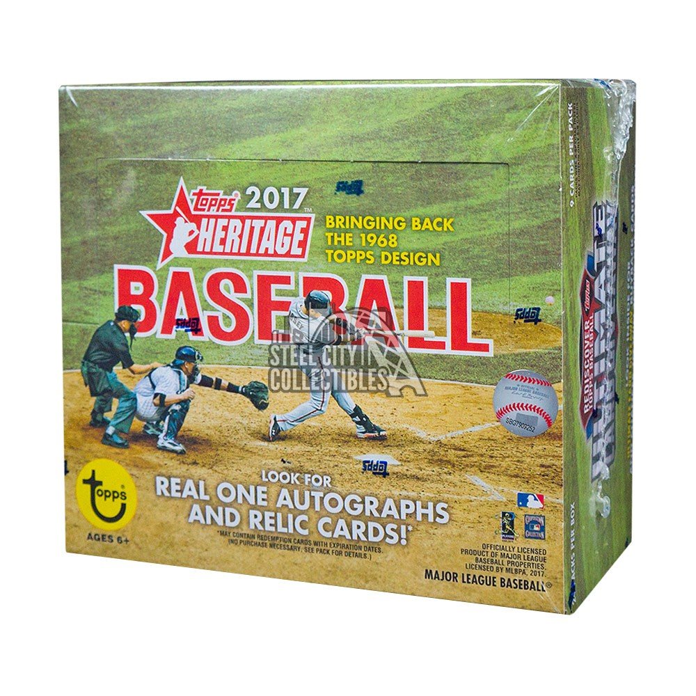 2017 Topps Heritage Baseball 24ct Retail Box | Steel City Collectibles