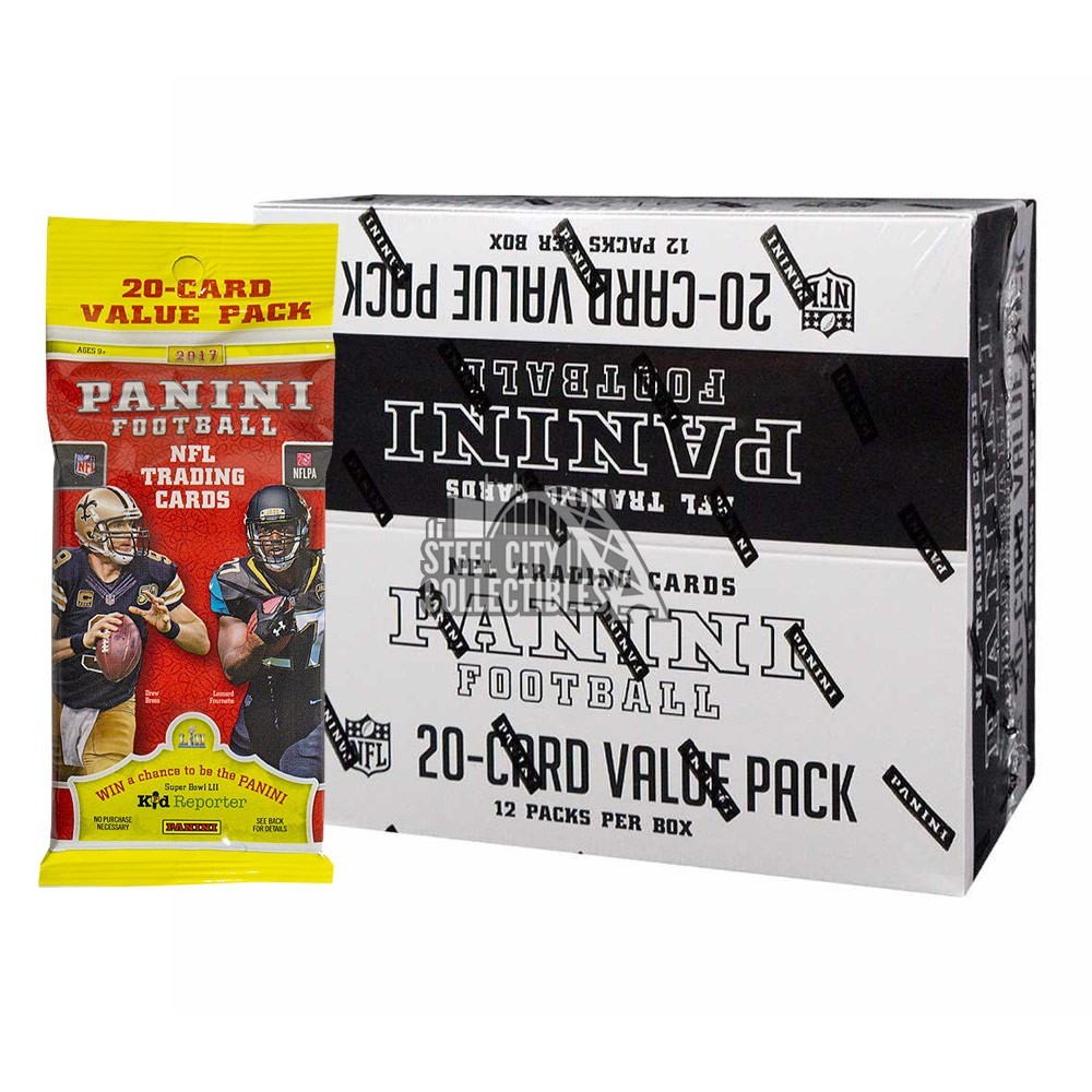 2017 Panini Football 12ct Value Pack Box | Steel City Collectibles
