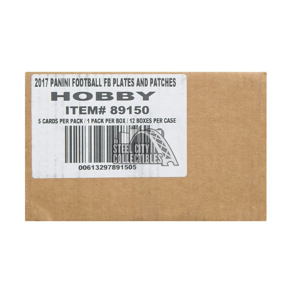 2016 Panini Plates & Patches Football Hobby 12-Box Case | Steel City ...