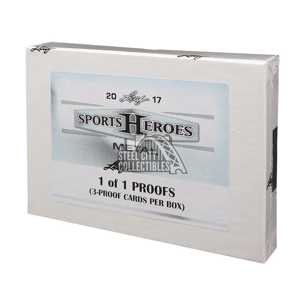2017 Leaf Metal Sports Heroes Pre-Production Proof Hobby Box | Steel ...