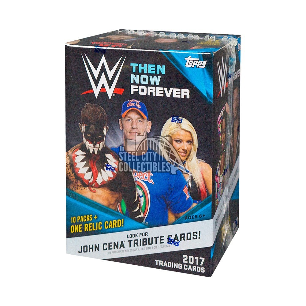 2017 Topps WWE Wrestling Then Now and Forever 10ct Blaster Box | Steel ...