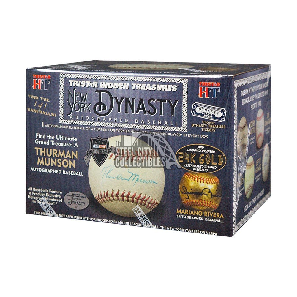 2017 Tristar New York Dynasty Autographed Baseball Hobby Box | Steel ...