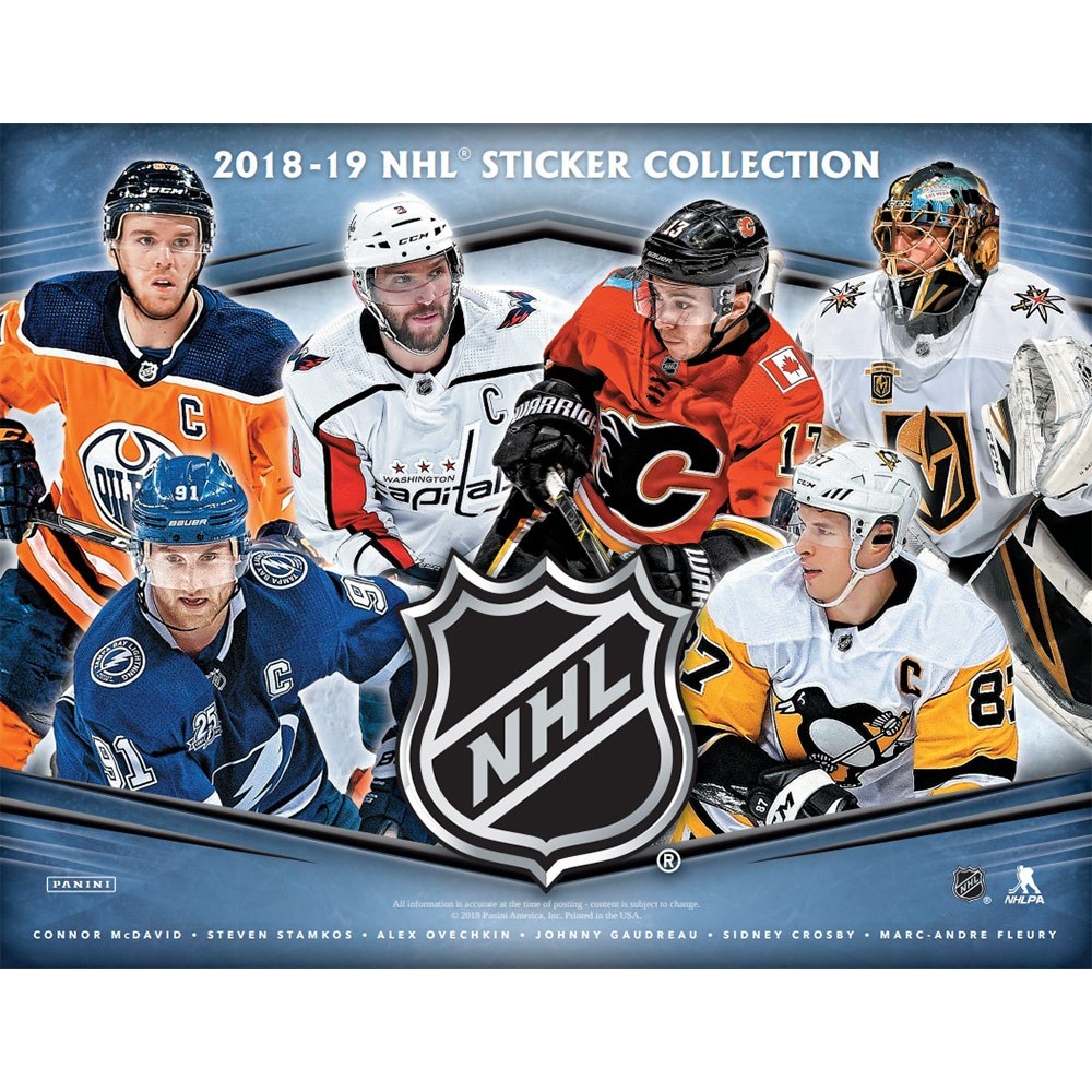 2018-19 Panini NHL Hockey Sticker Collection 50ct Box with Album ...