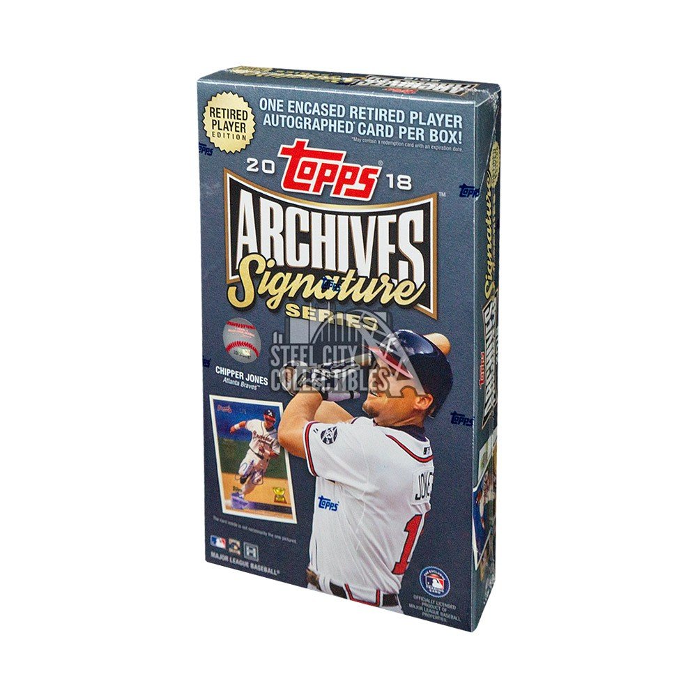 2018 Topps Archives Retired Signature Series Baseball Hobby Box | Steel ... 2018 Topps Archives Retired Signature Series Baseball Hobby Box | Steel ...