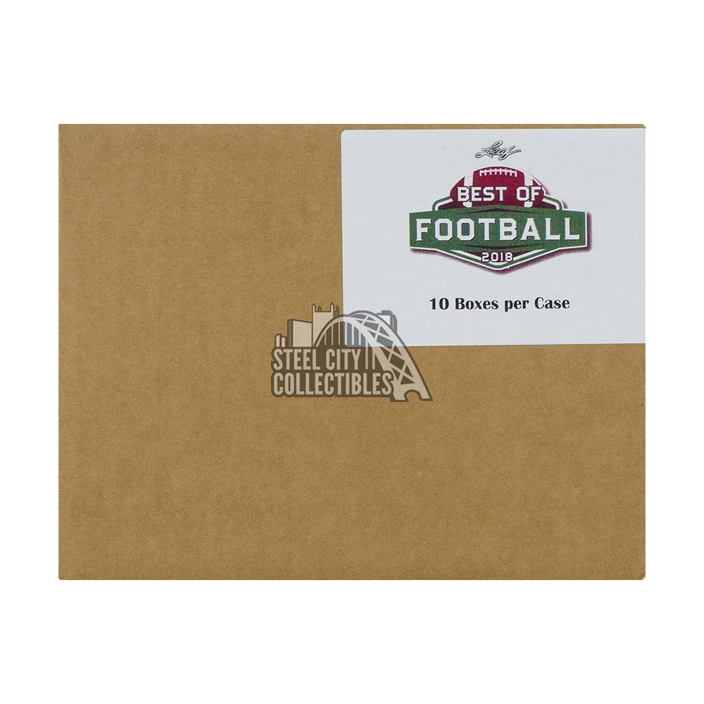 2018 Leaf Best Of Football Hobby 10-box Case | Steel City Collectibles