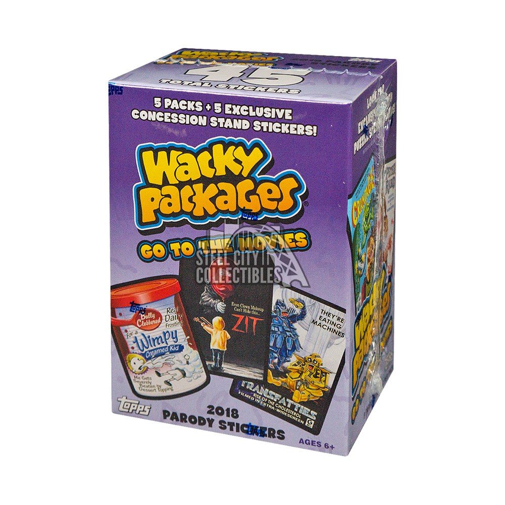 2018 Topps Wacky Packages Go To The Movies 6ct Blaster Box | Steel City ...