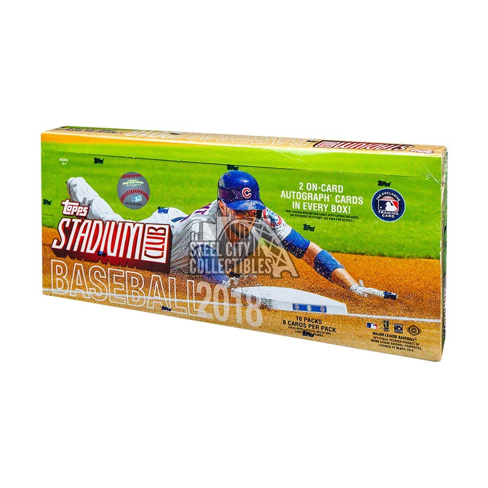 2018 Topps Stadium Club Baseball Hobby Box | Steel City Collectibles