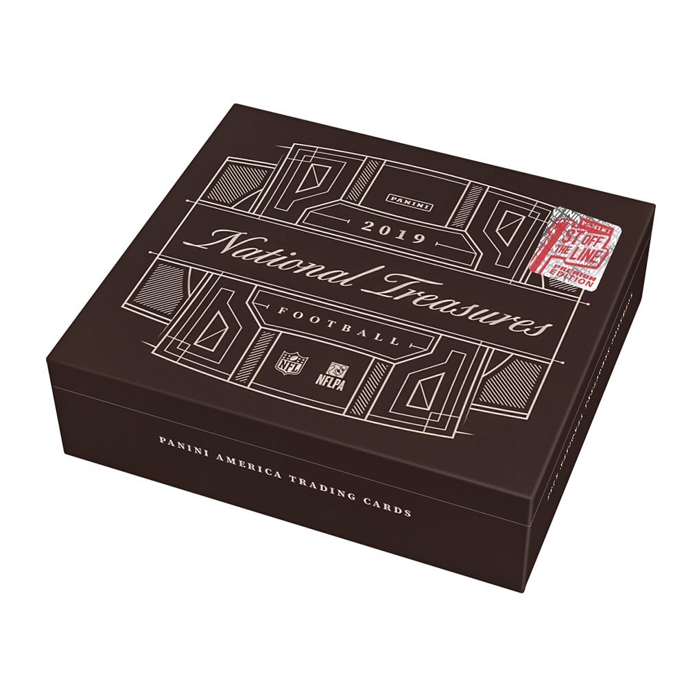 2019 Panini National Treasures Football Hobby Box 1st Off The Line FOTL Steel City Collectibles