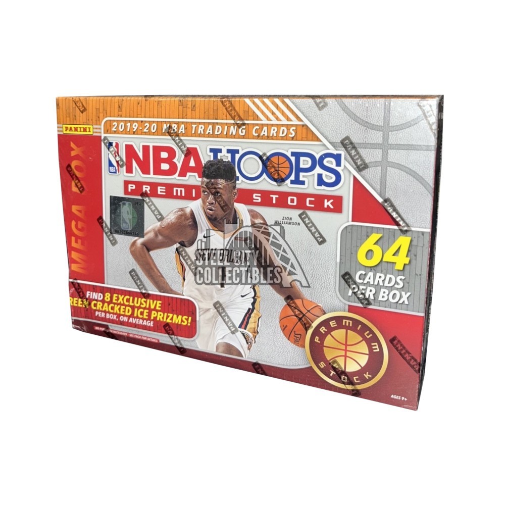 2019-20 Panini Hoops Premium Stock Basketball Mega Box - 64 Cards ...
