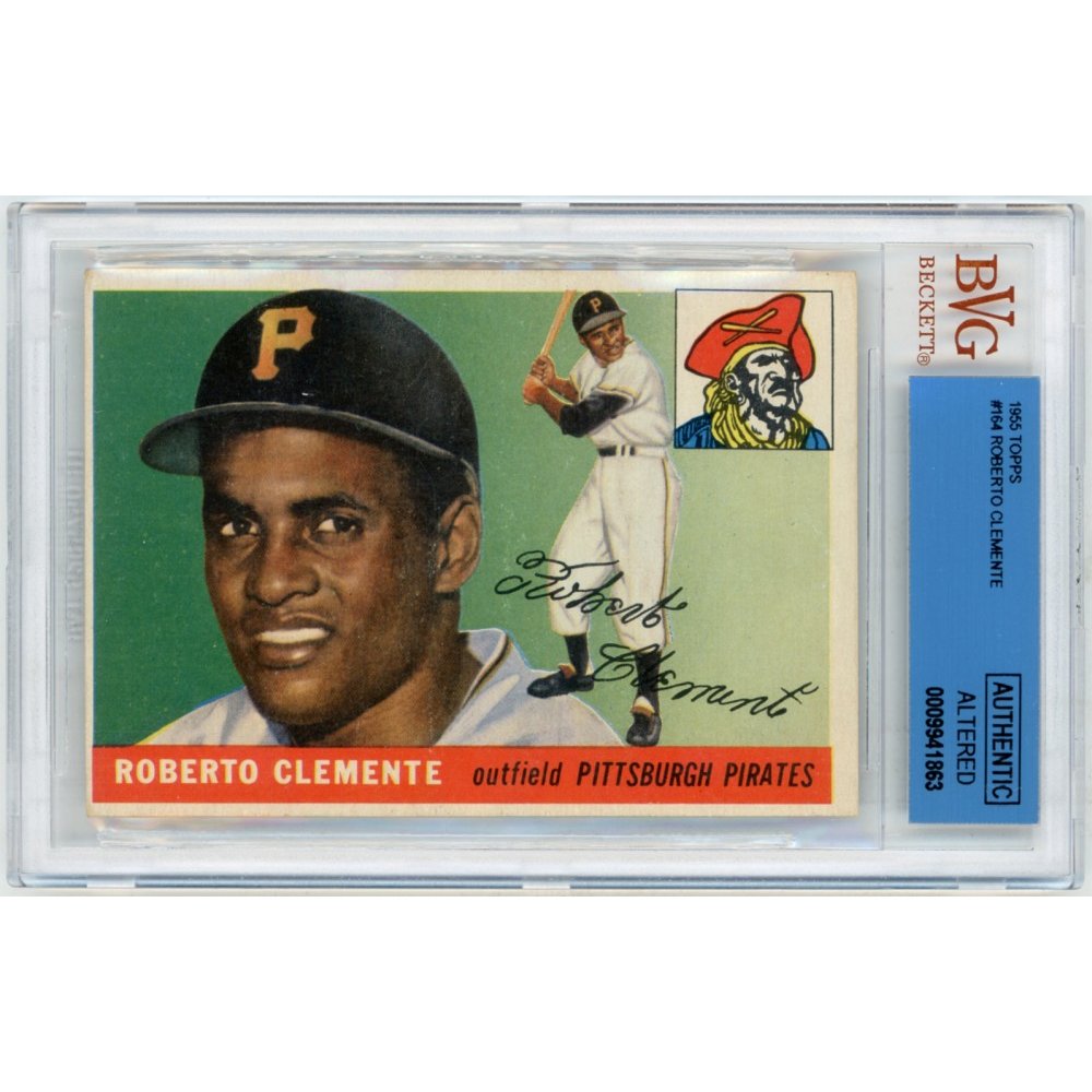 Roberto Clemente 1955 Topps Baseball Rookie Card #164 - Beckett ...